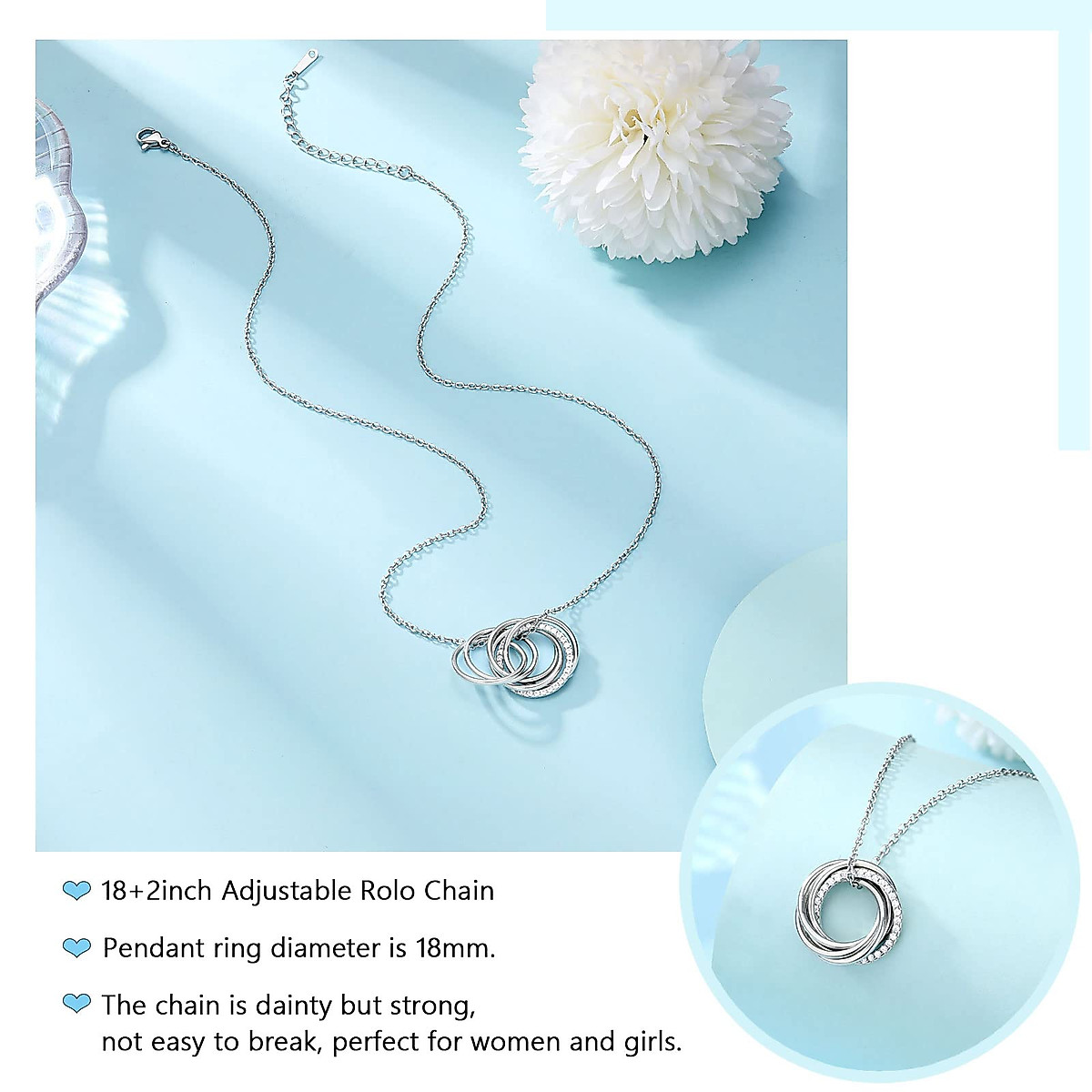 UNGENT THEM 60th Birthday Gifts for Women Mom, 60th Birthday Decorations Woman, 6 Decade Jewelry Gifts for 60 Year Old Woman, Happy 60th Birthday Gifts Ideas