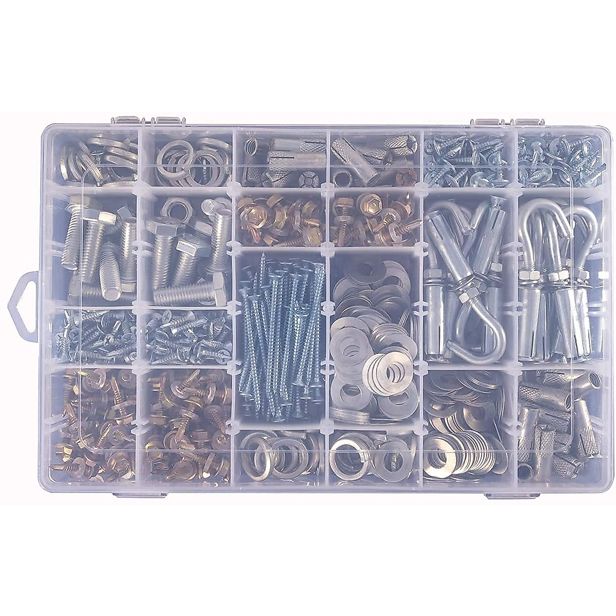 Juvielich Clear Plastic Organizer Box, 28 Grids Adjustable and Fixed Storage Container Jewelry Box for Beads Art DIY Crafts Jewelry Fishing Tackles 13.78"x8.46"x1.77"(LxWxH)