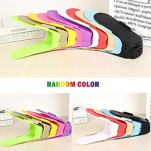 10PCS Adjustable Shoe Slots Organizer Shoe Racks Space Saver Shoe Holder Rack Random Color
