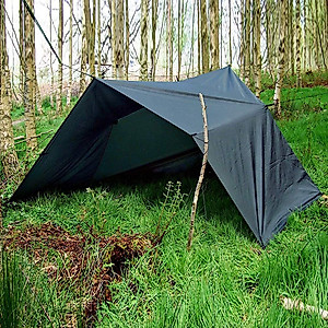 KALINCO Waterproof Camping Tarp Tent Hammock Rain Fly, 10X10FT/10X15FT, Mutifunctional Tent Footprint Lightweight Tarp for Camping, Hiking and Survival Shelter