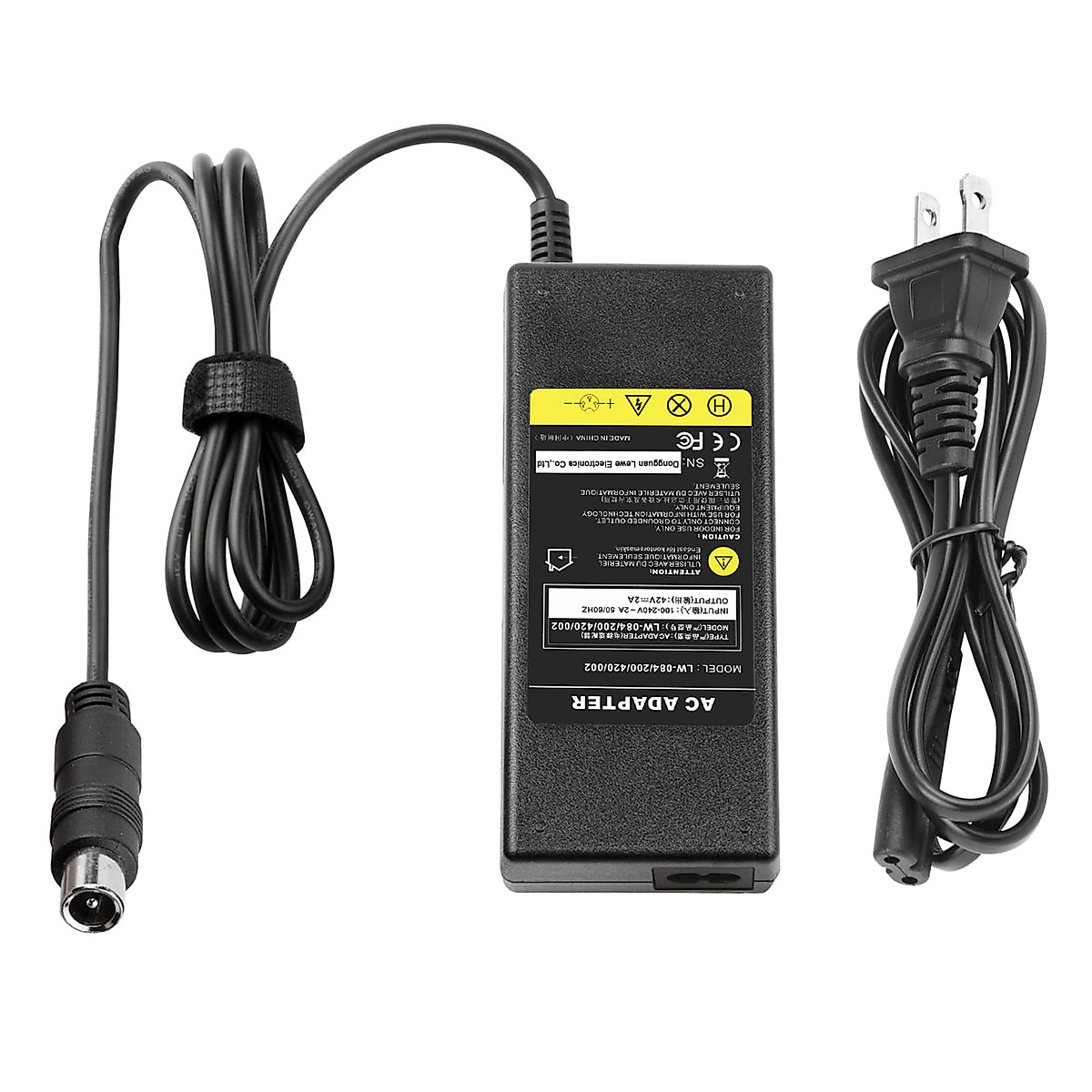 42V 2A Ninebot Electric Scooter Charger (Round RCA Connector Charger) for Bird Scooter, Lime, Lime-S, Spin, Skip, Xiaomi M365, Segway ES1 ES2 ES4 Electric Scooter for 36V Li-ion Battery