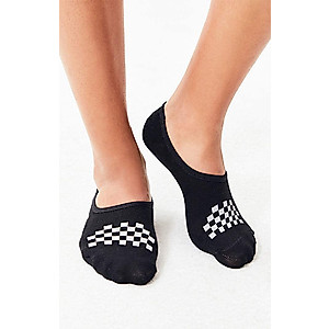 Vans - Canoodle Super No-Show Socks - 3 Pair Pack, Black/White - Women (6.5-10)