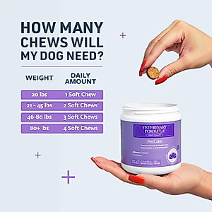 Veterinary Formula Smart Vitality Pet Calm Supplement for Dogs - Soft Chews, 30ct - Promotes a Sense of Relaxation During Moments That May Cause Stress - Fireworks, Travel, Changes in Routine
