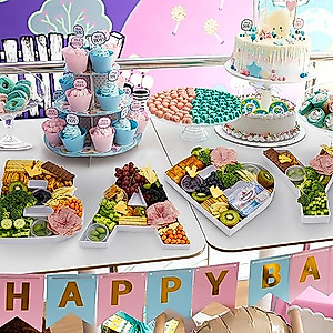 VLN DESIGNS Baby Letter Boxes - Gender Reveal Decor, Fillable Cardboard Letters for Charcuterie Boards, Baby Shower Decorations