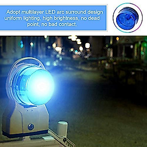 12V Blue Alarm Signal, Blue LED Strobe Beacon Alarm Flashing Light without Sound Explosion-proof, Can be Used in the Field for Home Security Alarm System