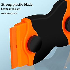 4Pack Plastic Scraper Multi-Function Scraper Cleaning Tool 20PCS Blades, Easy to Clean Small and Narrow Spaces and Gaps, Perfect for Removing Labels, Oil Stains, Food, Caulk, Adhesives, Dirt and More