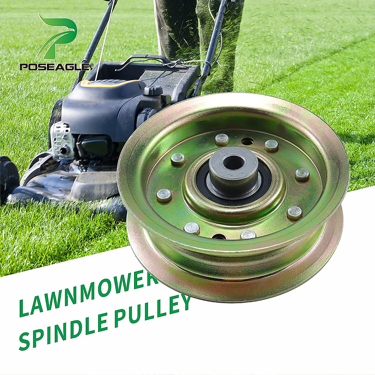POSEAGLE 532173901 Idler Pulley Replaces Craftsman 156493 Idler Pulley Craftsman Pulley 156493, Lawn Mower Idler Pulley 156493, Craftsman Idler Pulley 156493 Pulley, 173901, 532156493, Oregon 78-053