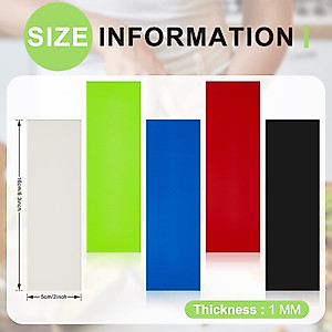 Tinlade 10 Pcs G10 Spacer Sheets 6.3 x 2 x 0.04 Inch G10 Knife Handle Material Knife Handle Liners for Knife Scales Slabs Making Supplies, 5 Colors