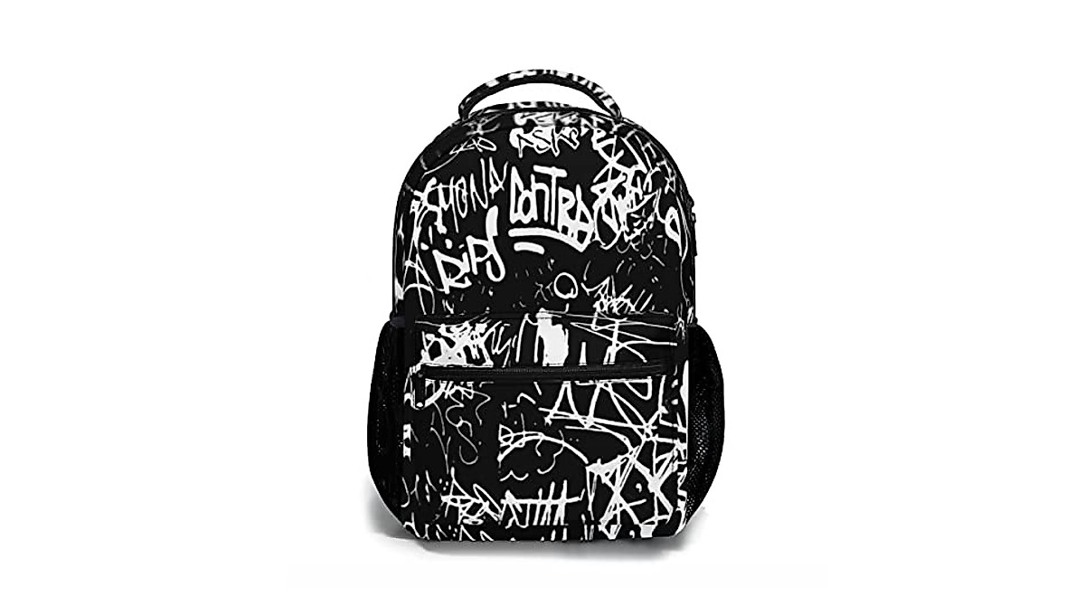 ZREXUO Graffiti Art Backpack - Stylish & Functional