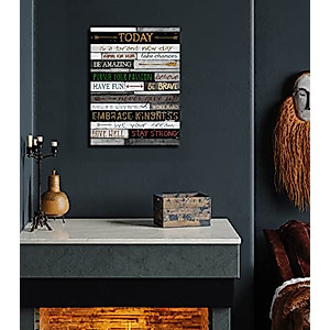 ZHAOSHOP Black and White Wall Art - Motivational Wall Art for Office - Inspirational Wall Decor for Bedroom 16" W x 12" H Stretched and Framed Ready to Hang