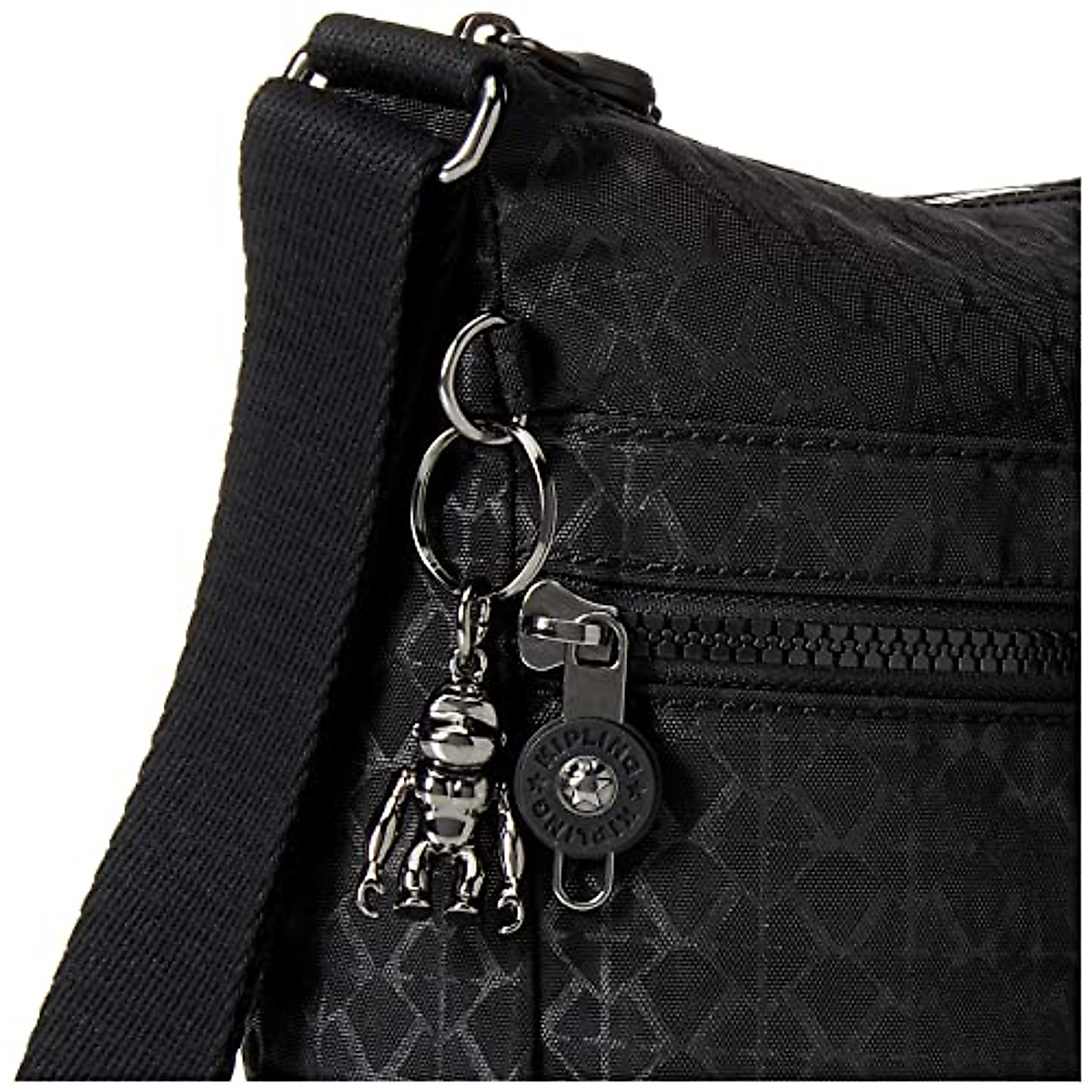 Kipling Womens WomenÂ’s Izellah Crossbody Bag, Super Light Everyday Purse, Nylon Shoulder Bag, Signature Emb, 13 L x 9 H 4.75 D US