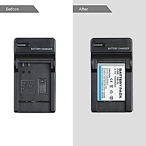 NB-6LH NB-6L NB-4L NB-8L CB-2LY Battery Charger for Canon PowerShot SX530 HS, S95, SX610 HS, SX280 HS, SX500 is, SX510 HS, SD750, SD630, SX600 HS, SX260 HS, SD1000