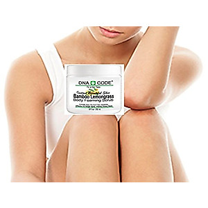 DNA Code-Magic Bamboo Lemongrass Body Foaming Scrub Cleanser,Exfoliate Away, Dirt, Deadcells, Dry Flaky, Dulling Skin