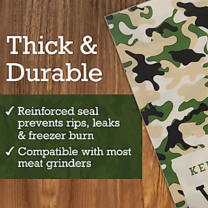 IMPRESA [120 Pack] 2lb Wild Game Bags for Freezer Storage - Meat Bags for Your Ground Meat Packaging System - Polyethylene Wild Game Meat Bags to Protect Your Meat from Freezer Burn