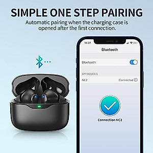 PSIER Wireless Earbuds Hybrid Active Noise Cancelling Bluetooth 5.3 Earbuds,35H Playtime True Wireless Earbuds with Transparency Mode IPX6 Bluetooth Headphones Immersive Stereo Sound Earphones