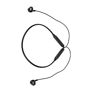 DAUERHAFT Wireless Neckband Headset, Sports Headphone High Fidelity Sweatproof Deep Bass for Running(Black)