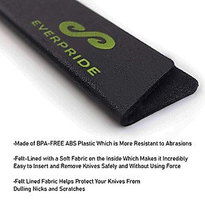 EVERPRIDE Chef Knife Bag PLUS Knife Guard Set (10-Piece Set) – Knife Carrying Bag Holds 20 Knives PLUS Kitchen Tools – Felt-Lined and BPA Free Knife Sheath Set – Knives Not Included