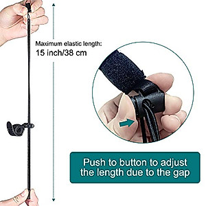 Lidlife 16 Clips Include 8 Heavy Duty Spring Clips, 8 Backdrop Background Clip Holders, Adjustable Elastic Nylon Photo Clips, for Photography and Video Studio Shooting