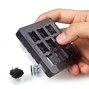 AKWOX 9-Key Cherry MX Switch Tester, Keycap Puller, Keyboard Keycap, O-Ring Sampler Tester Kit
