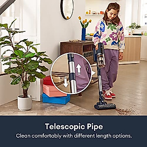 Ultenic FS1 Cordless Vacuum Cleaner with All-Around Station, 30Kpa Powerful Stick Vacuum, Max 60 Mins Runtime, Self Emptying with 3L Dust Bag, Vacuum Cleaners for Home, Hardwood Floors Carpet Pet Hair