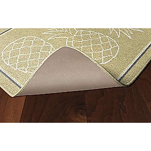 Brumlow MILLS Pineapple Fruit Home Decor Area Rug for Kitchen, Dining, Living Room, Bedroom or Doorway Mat, 20" x 34", Neutral