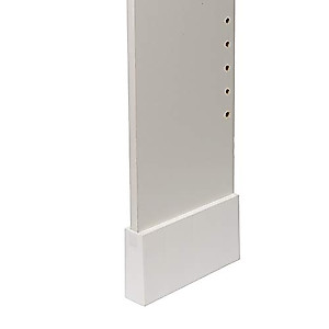 Zenna Home Bathroom Leg Extension Kit Spacesavers, 3" - 4.5", White 2 Pieces