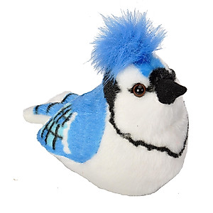 Wild Republic Audubon Birds Blue Jay Plush with Authentic Bird Sound, Stuffed Animal, Bird Toys for Kids and Birders