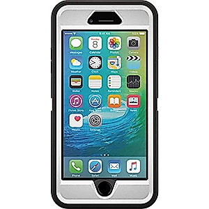 OtterBox Defender Series Rugged Case for iPhone 6s Plus & iPhone 6 Plus Non-Retail Packaging - Black/White - CASE ONLY