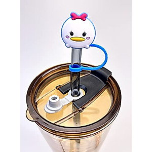 20Pcs Reusable Themed Party Straw Cap Silicone Reusable Drinking Straw Cover Lids Dust-Proof Straw Plugs for Straw Tips for Home Kitchen Accessories Party Decoration Funy Gifts