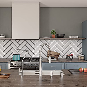 ALFI brand AB3618DB-W Smooth Thick Wall Fireclay Double Bowl Farm Sink, 36", White