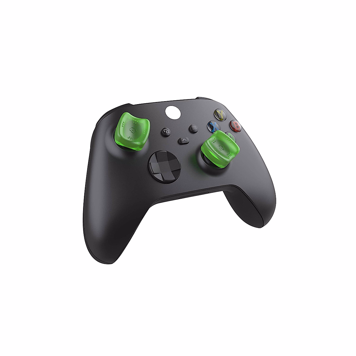 Gioteck STGX Thumb Grips Xbox Series X/S - Silicone Plugs/Caps/Protector for Xbox X/S Joysticks Grips - Non-Slip - Aim Aid - Green