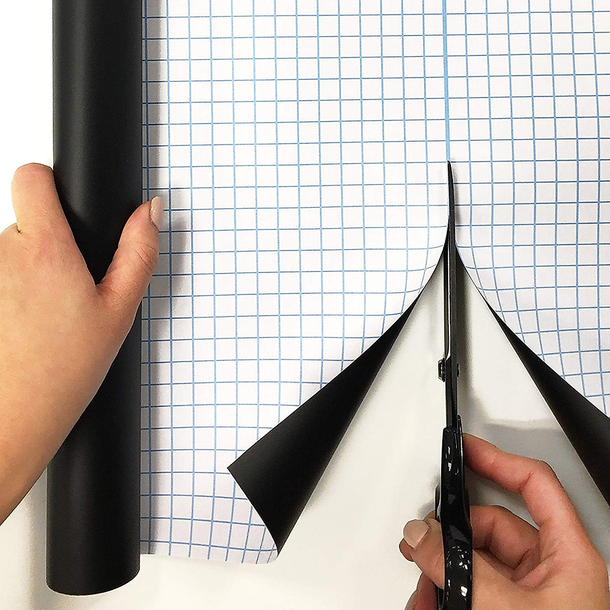 Extra Large Chalkboard Contact Paper 9 Feet roll (108 inches) + (5) Color Chalk Included - by Simple Shapes