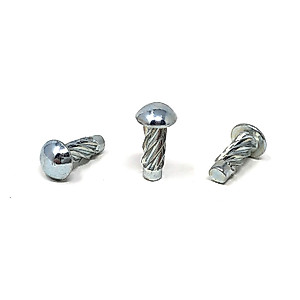 Self Tapping U-Drive Screw - Zinc Plated - 50 Pack - Made from Steel - 1/8" Width