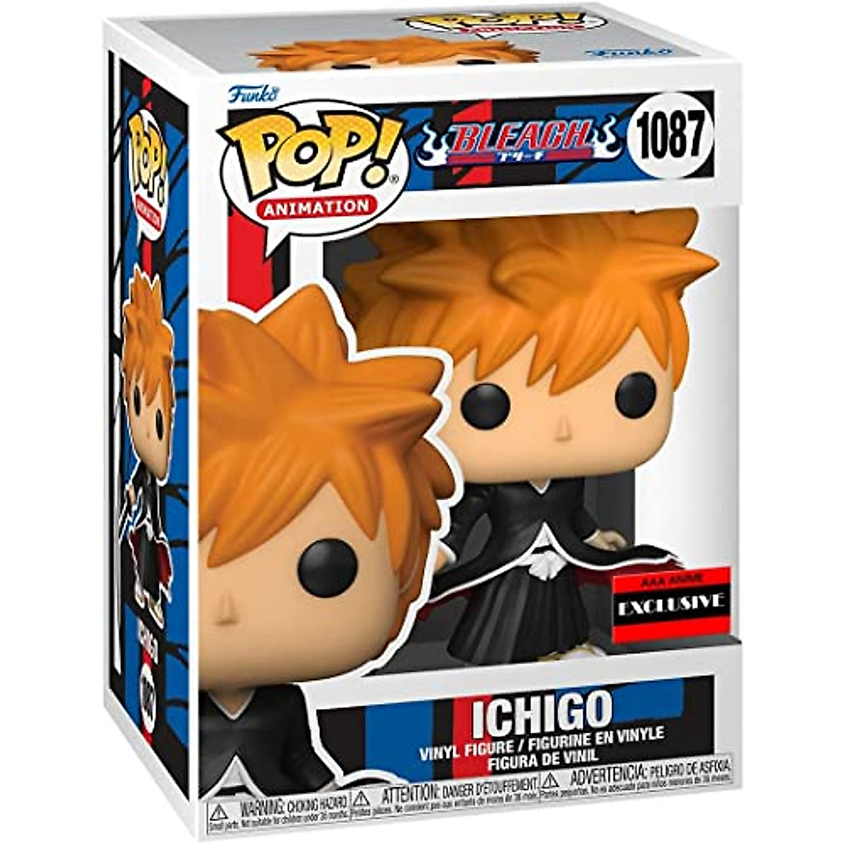 POP Bleach - Ichigo Bankai Tensa Zangetsu (AAA Anime Exclusive) Funko Vinyl Figure (Bundled with Compatible Box Protector Case), Multicolor, 3.75 inches