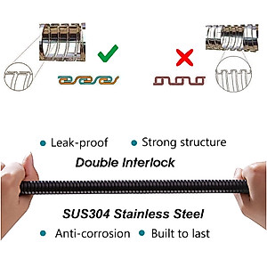 BRIGHT SHOWERS Shower Hose For Hand Held Shower Heads, 69 Inches Cord Extra Long Stainless Steel Hand Shower Hose, Ultra-Flexible Replacement Part with Brass Insert, Oil Rubbed Bronze