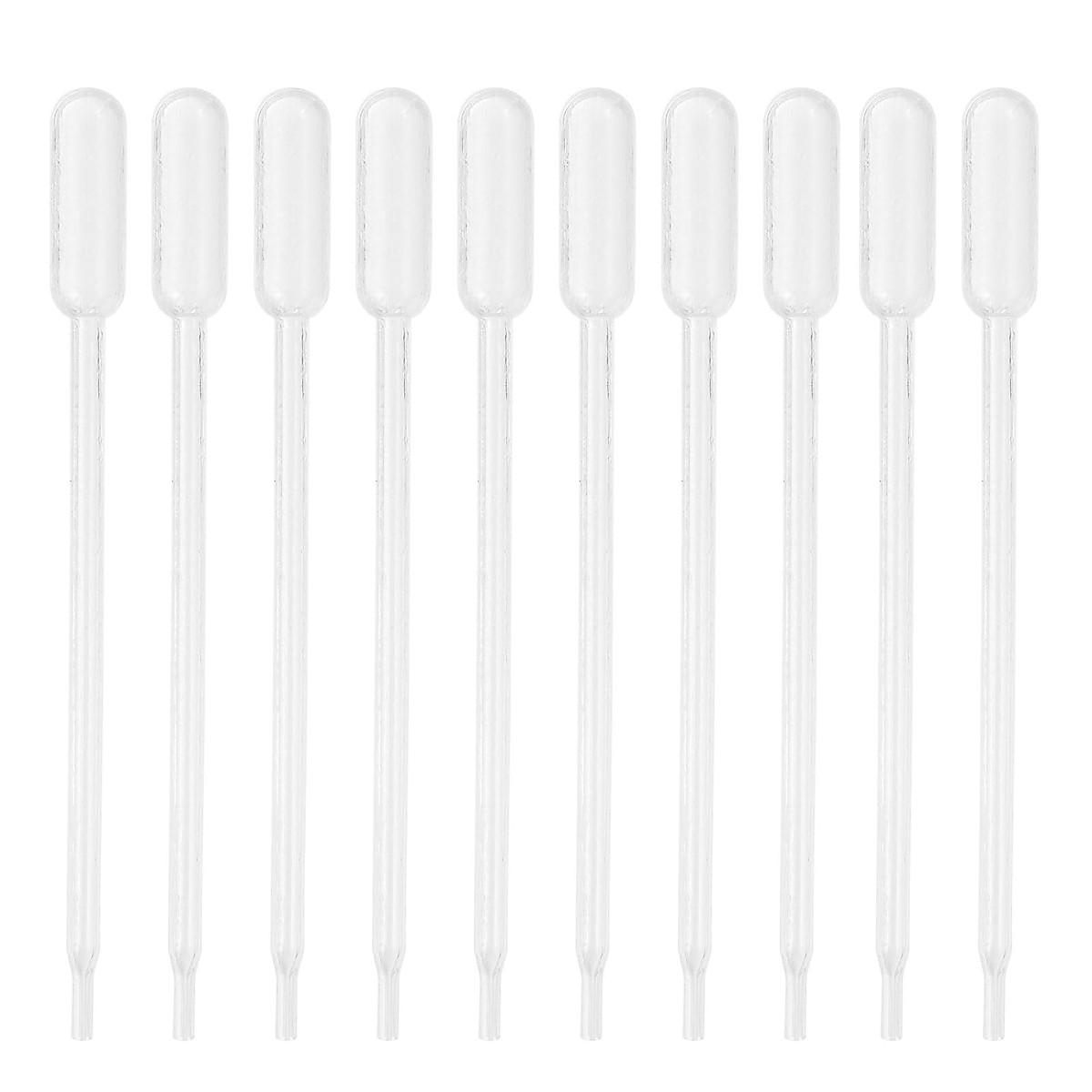 PATIKIL 0.3ml Pipettes Dropper, 120pcs Plastic Pipettes Disposable Pipette Transfer Pipette Calibrated Plastic Eye Dropper with Scale for Science Laboratory Resin DIY Crafts Art Makeup Oil