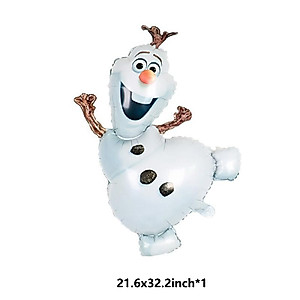 9pcsFrozen Birthday Party Balloons, Frozen Birthday Decorations, Elsa Anna,Olaf Balloon Decorations,Frozen Balloon Kit for Kids and Boys Girls Birthday Party…