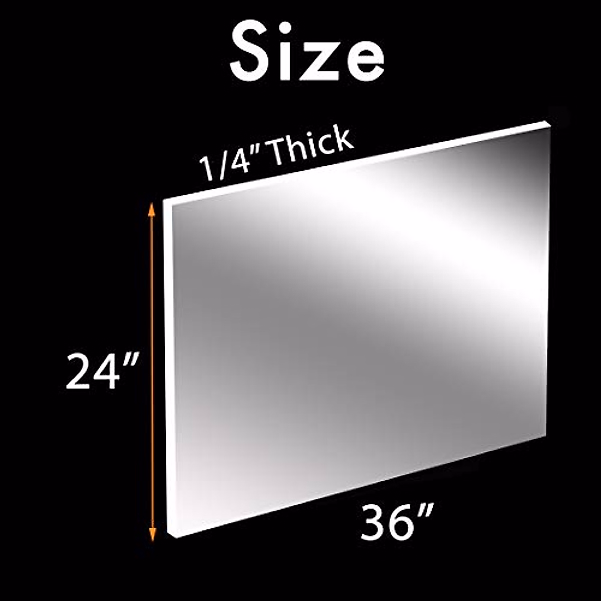 2-Pack 24 x 36” Clear Acrylic Sheet Plexiglass – 1/4” Thick; Use for Craft Projects, Signs, Sneeze Guard and More; Cut with Cricut, Laser, Saw or Hand Tools – No Knives