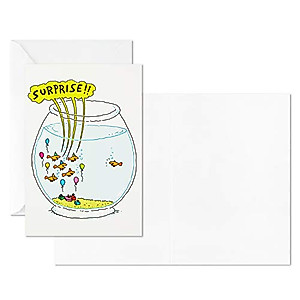 Hallmark Shoebox Funny Birthday Cards Assortment, 12 Cards with Envelopes (Tacos, Goldfish, Bulldog)