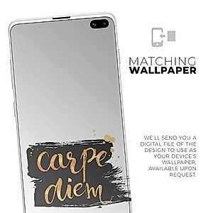 DesignSkinz Lux Carpe Diem Protective Vinyl Decal Wrap Skin Cover Compatible with The Samsung Galaxy S20 (Screen Trim & Back Glass Skin)