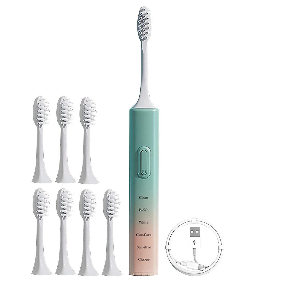 Electric Toothbrush for Adults, 8 Brush Heads Sonic Electric Toothbrushes, 5 Modes Power Rechargeable Toothbrushes for Deep Clean, 5 Hours Charge Last 180 Days