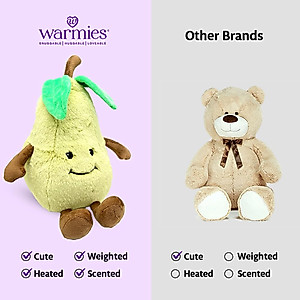 warmies PEAR Cozy Plush Heatable Lavender Scented Stuffed Figure