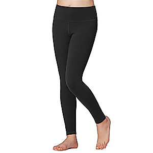 Stelle Girls Athletic Legging Pants with Hidden Pocket for Dance Workout Running Yoga (Black, 8-9 Years)