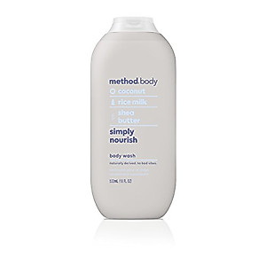 Method Body Wash, Simply Nourish, Paraben and Phthalate Free, Biodegradable Formula, 18 oz (Pack of 1)