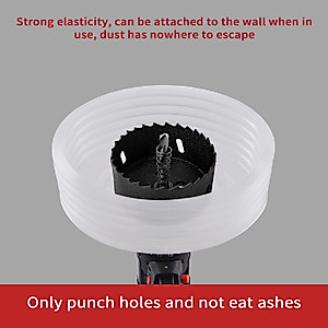 Hole Saw Dust Bowl, Drill Dust Collector, for Installing Recessed Lights and Works with Hole Saws Less Than 6 Inches in Diameter (Hole Saw Not Included)