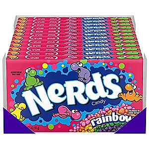 Nerds Candy, Rainbow, 5 Ounce Movie Theater Candy Boxes (Pack of 12)