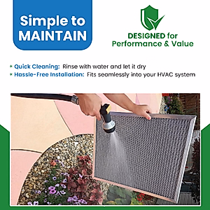 Duraflow Filtration 917763 Metal Mesh Filter, Fits Nordyne 917763 A-Coils, One Pair, 19 H, 0.125 W, 16 L (Pack of 2)