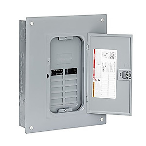 Square D - HOM816L125PC Homeline 125 Amp 8-Space 16-Circuit Indoor Main Lugs Load Center with Cover (Plug-on Neutral Ready)