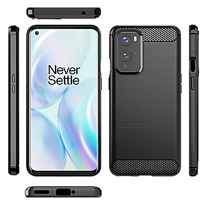 Dzxouui for Oneplus 9 Case,Oneplus 9 5G Phone Case,Protective Phone Cover Shockproof Soft TPU Cases for Oneplus 9 5G(DL-Black)