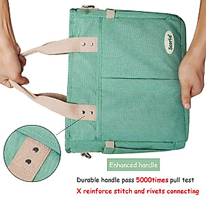 Scorlia Insulated Lunch Bags for Women Work, Extra Large Lunch Tote Bag With Removable Shoulder Strap, Durable Reusable Cooler lunch Box with Side Pockets, Tall Drinks Holder for Women&Men, Purple